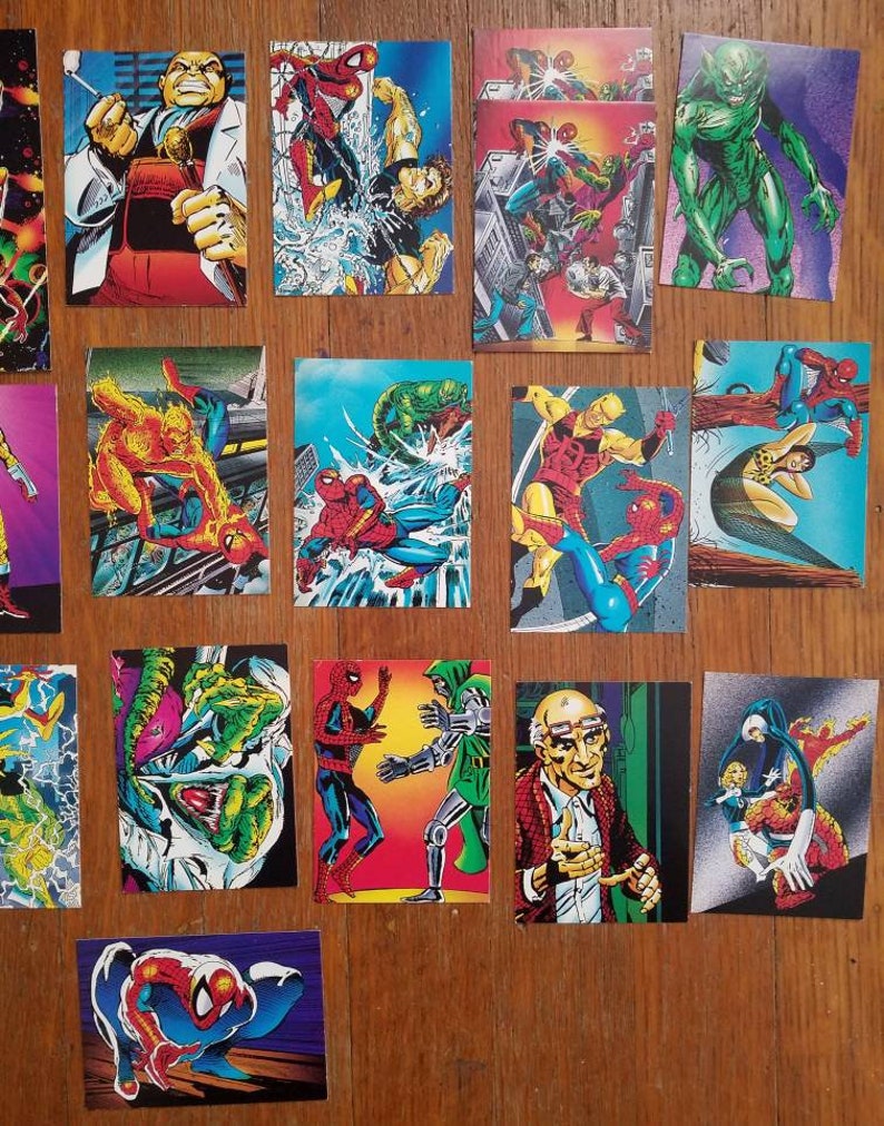 Collection of 30th Anniversary Spider-man II Cards, 1992, 26 Cards W 4 ...