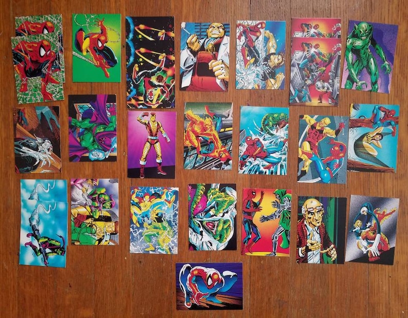 Collection of 30th Anniversary Spider-man II Cards, 1992, 26 Cards W 4 ...