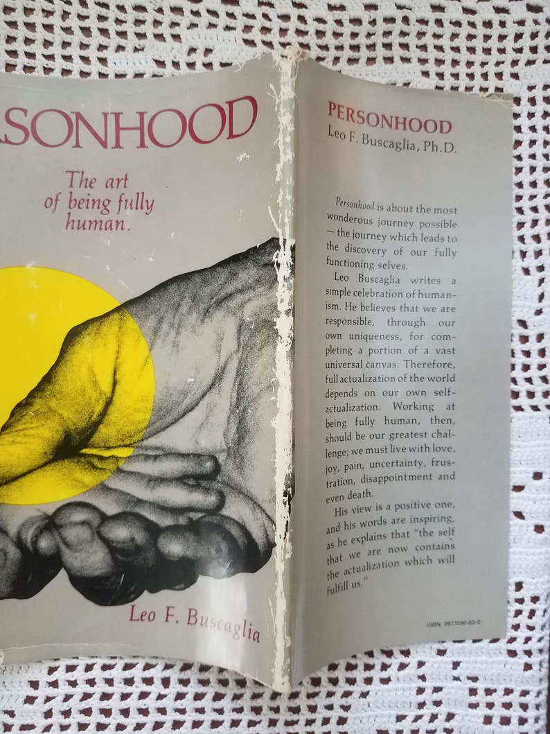 Personhood: the Art of Being Fully Human, by Leo F. Buscaglia, 1981 - Etsy