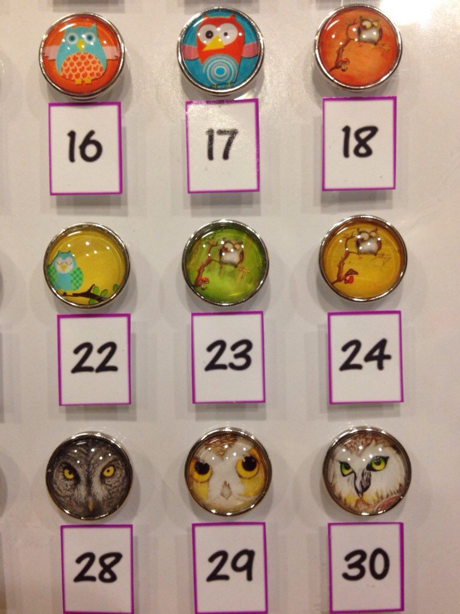 Snappy Chicks Handcrafted Snaps Owls. Fun Funky and - Etsy