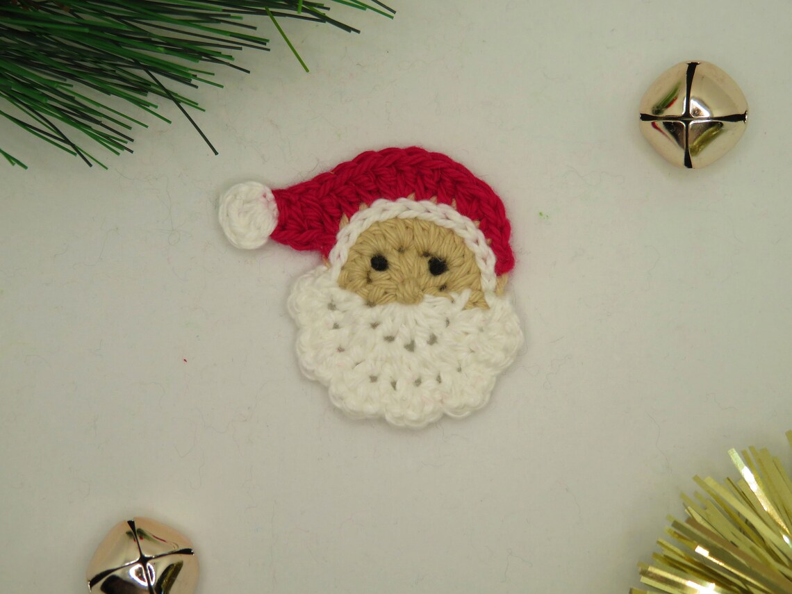 CROCHET PATTERN Christmas Applique Santa Claus PDF - Etsy