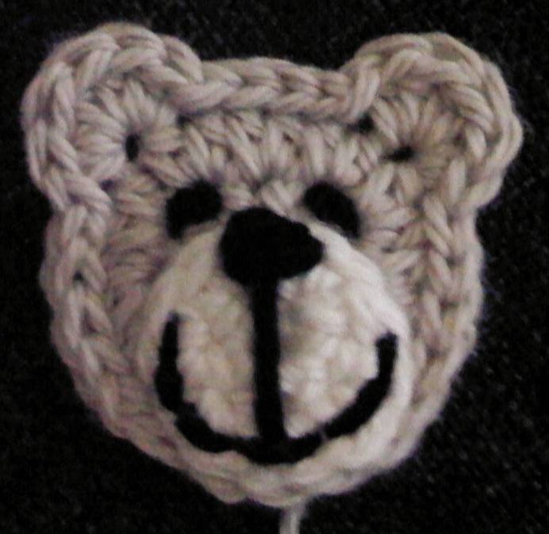 Teddy Bear Applique - PDF Crochet Pattern - Instant Download - Etsy