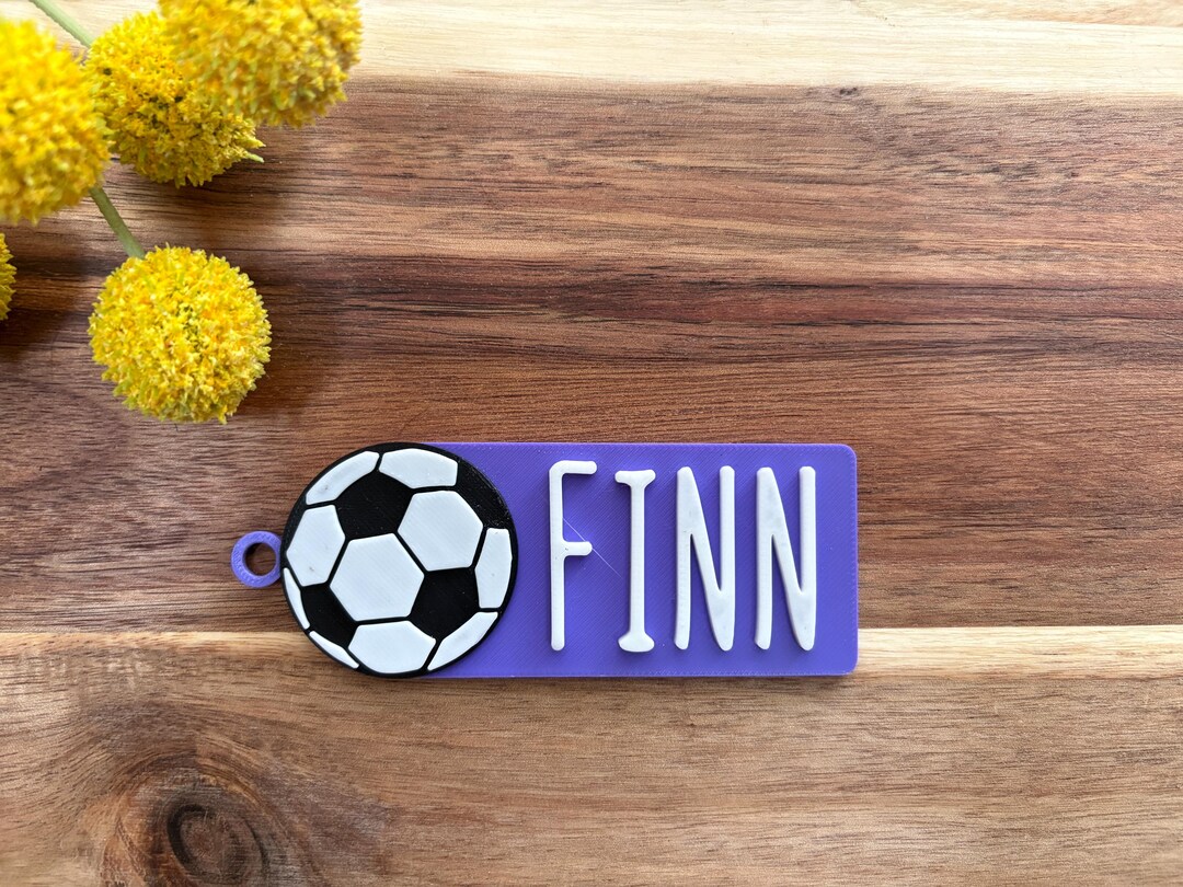 Soccer Name Tag - Personalized Keychain - Custom Bag Tag - Soccer Team ...