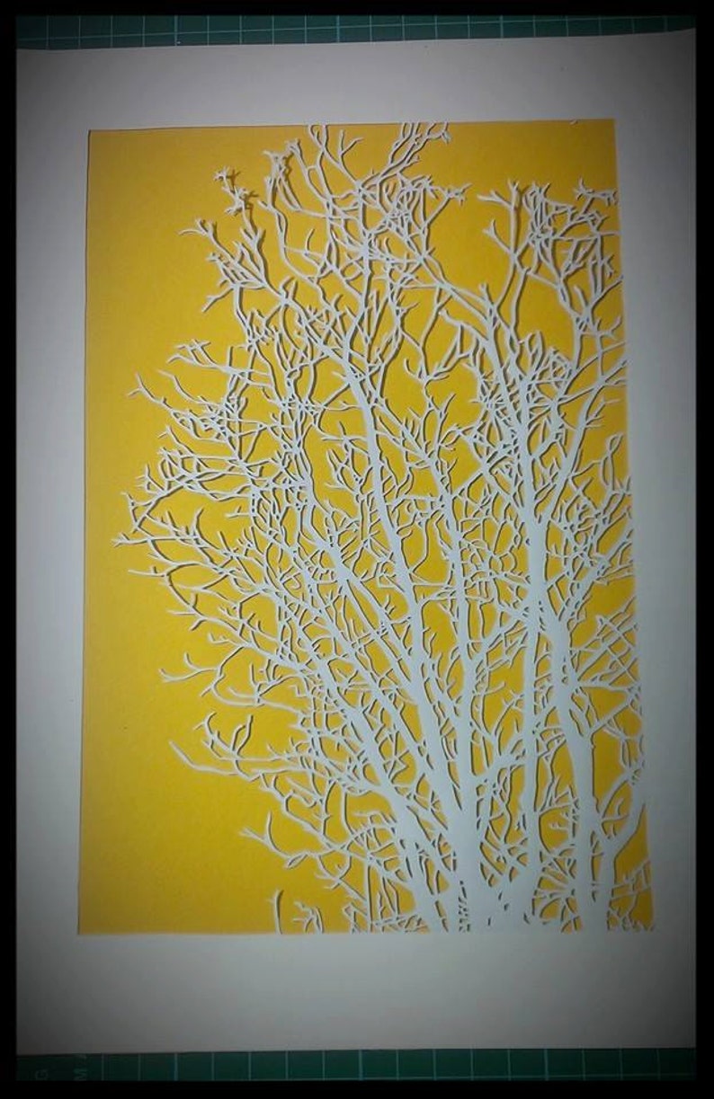 Large TREE * Personal Use Papercutting TEMPLATE / Pattern * - Instant ...