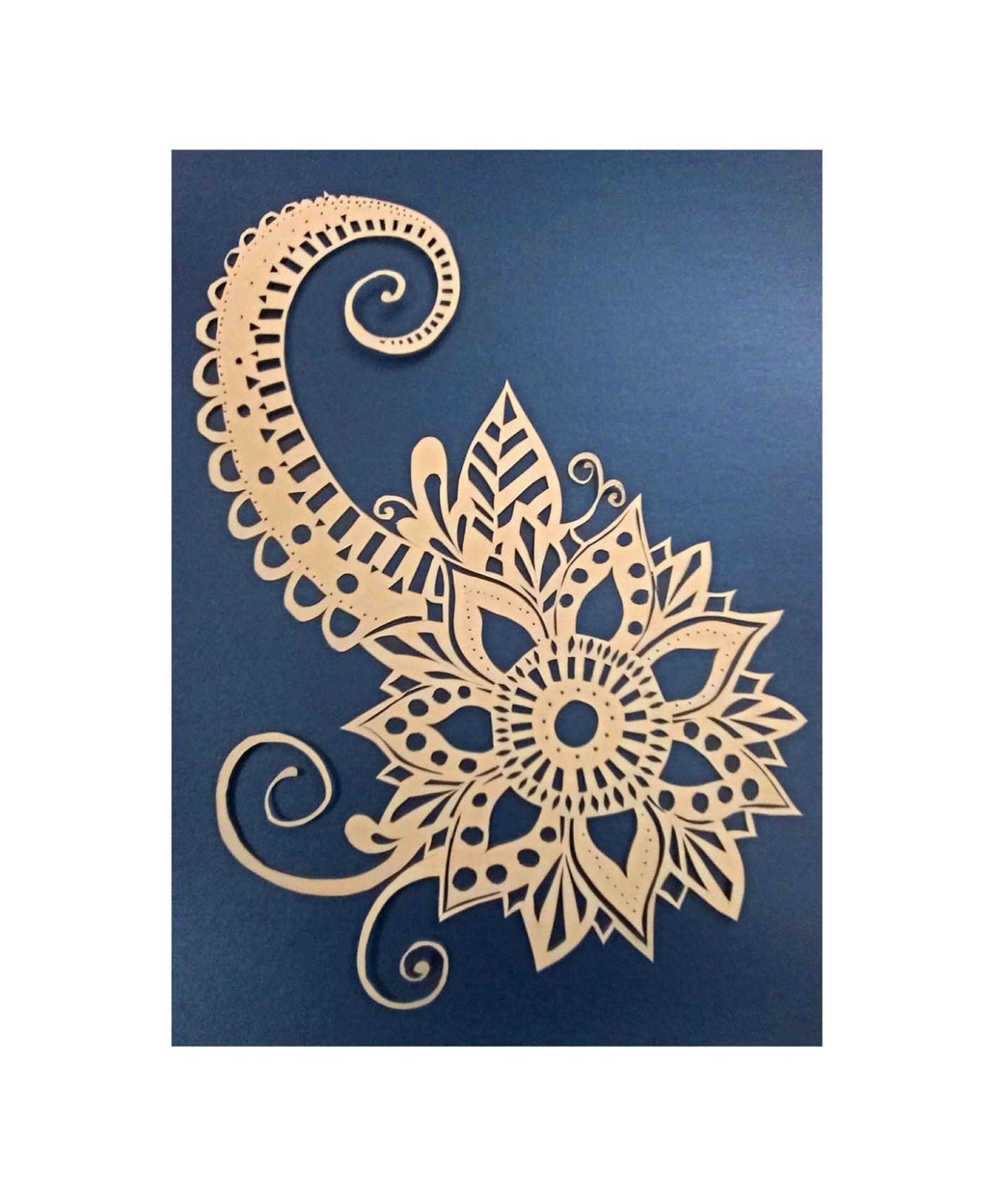 Small Flowers - Personal Use Papercut TEMPLATE / PATTERN - Instant ...