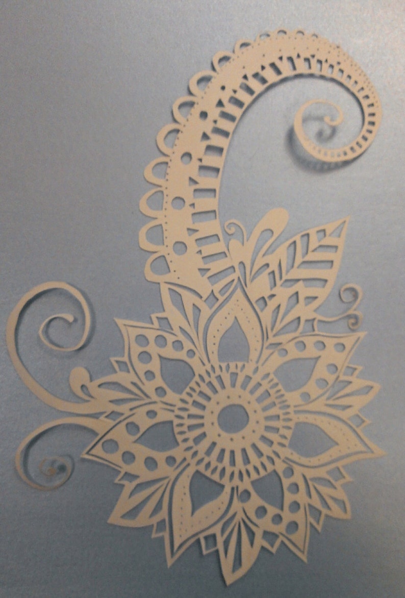 Small Flowers - Personal Use Papercut TEMPLATE / PATTERN - Instant ...