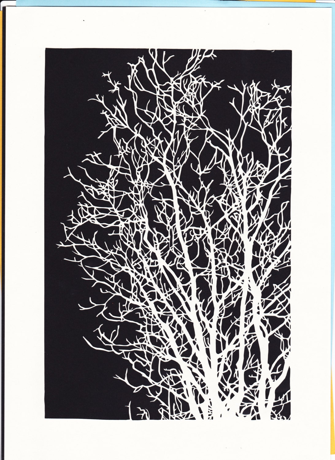 Large TREE * Personal Use Papercutting TEMPLATE / Pattern * - Instant ...
