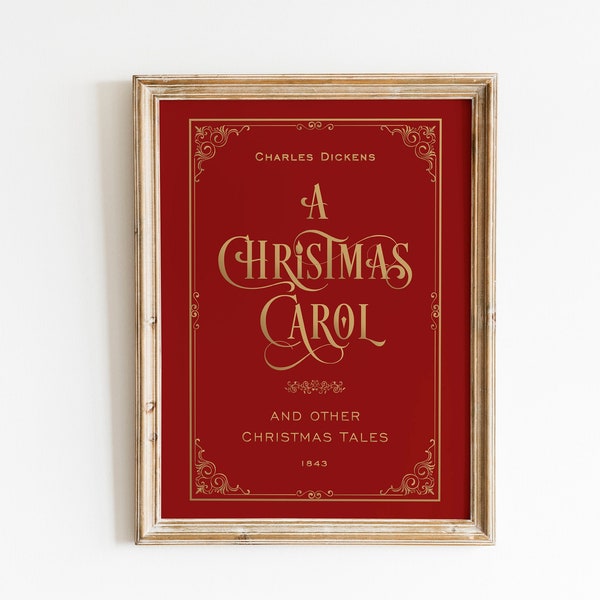 Vintage Book of a Christmas Carol - Etsy