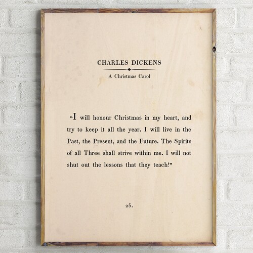 A Christmas Carol Printable Quotecharles Dickens - Etsy