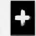 Swiss Cross Plus Sign Printable Poster - Black and White Geometric Art ...