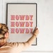 Howdy Howdy Printable Wall Art,3d Font Print,trendy Wall Art,howdy Sign ...