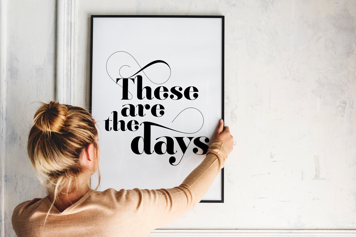 These Are the Days Printprintable Wall Artguest Room - Etsy