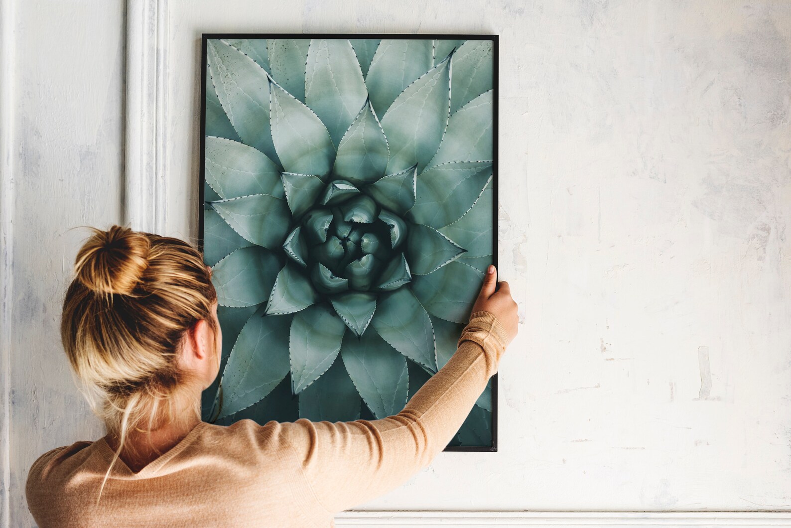 Close up Agave Poster , Botanical Poster , Succulent Printable , Cactus ...