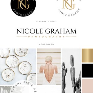 Branding Package,gold Monogram Logo,intertwined Monogram,real Estate Logo,boutique,photography ...