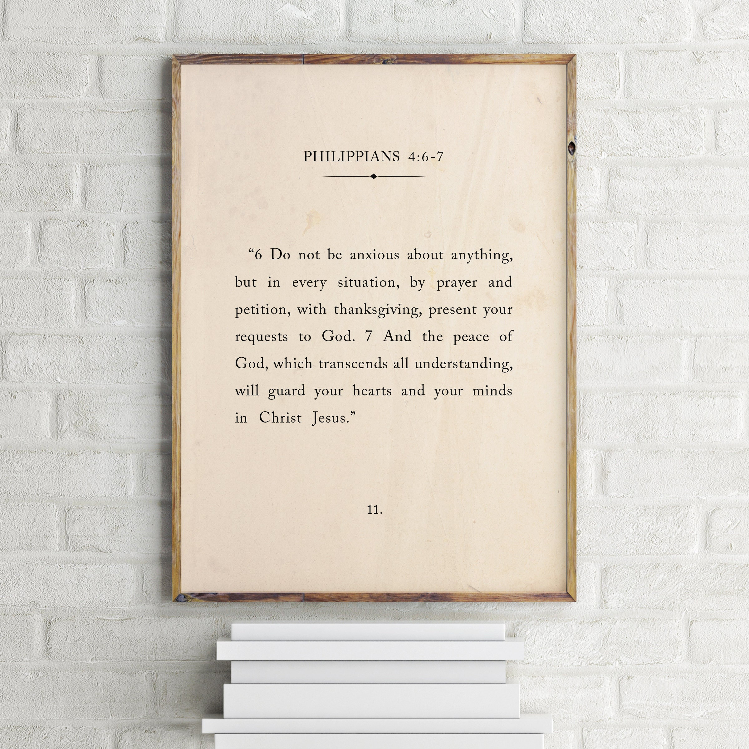 Philippians 4:6-7 Printable Wall Artbook Pagedo Not Be - Etsy