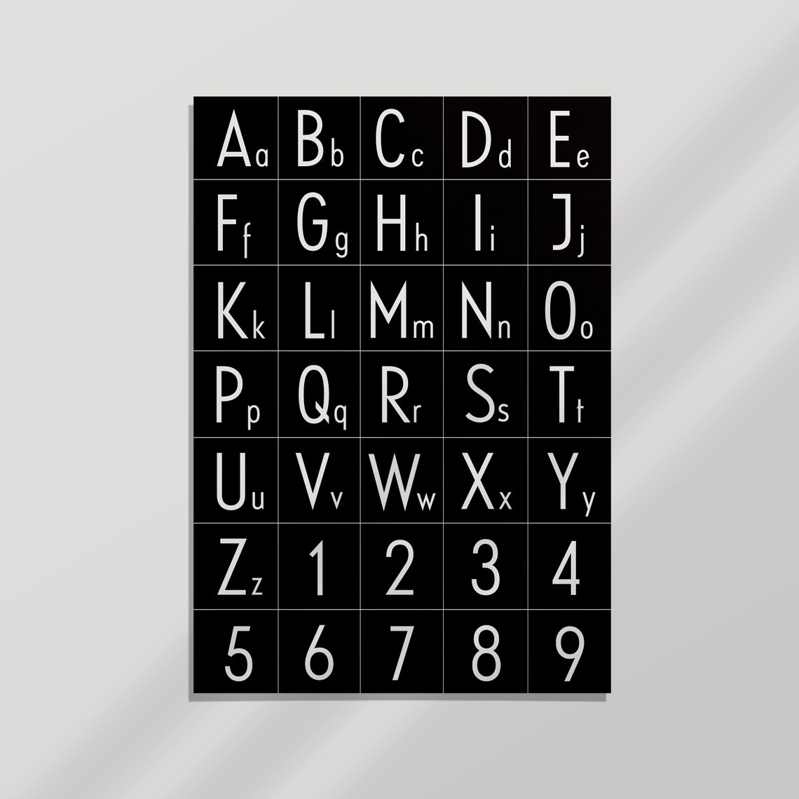 Alphabet Print Numbers Wall Art Kindergarten SignPlayroom | Etsy