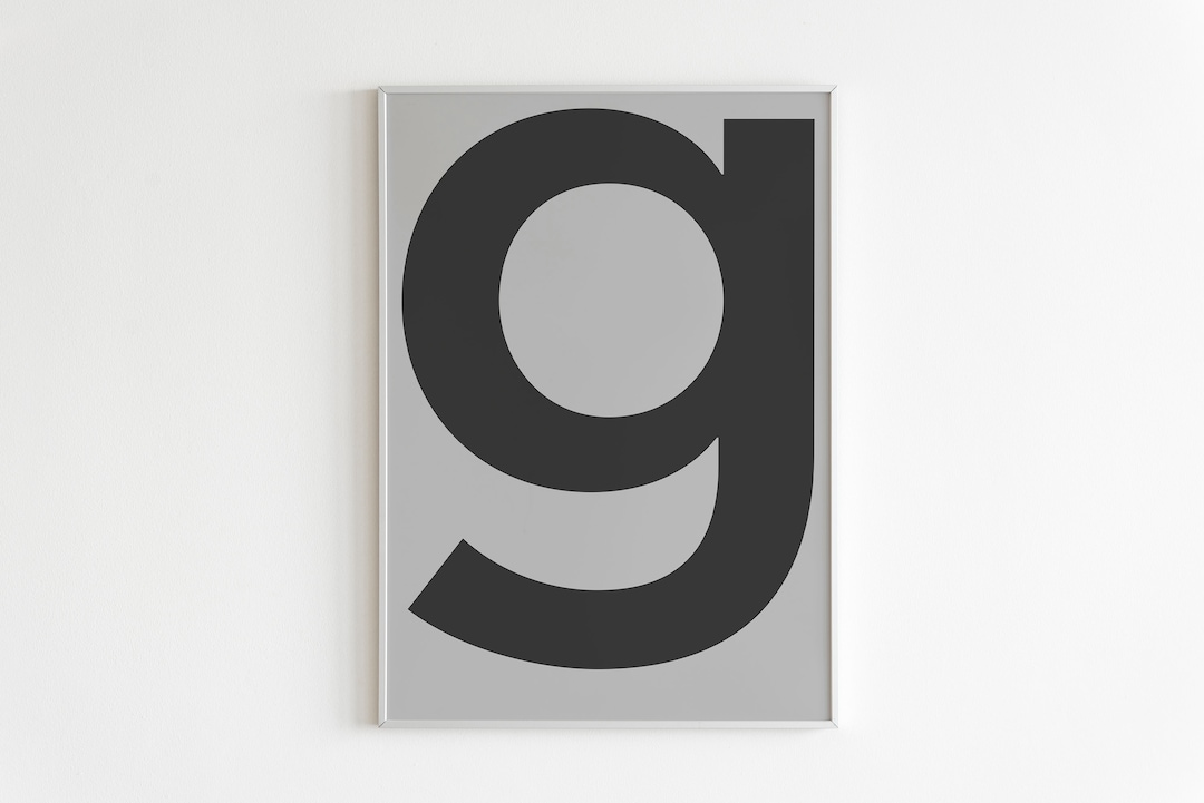 G Letter Printable Wall Art,printable Letters,scandinavian Poster,home ...