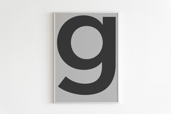 G Letter Printable Wall ArtPrintable LettersScandinavian | Etsy