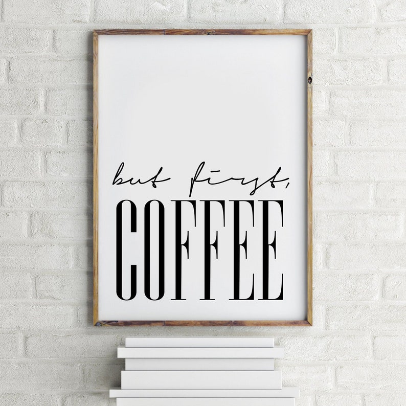 But First Coffee Printprintable Wall Artprintable - Etsy