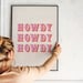 Howdy Howdy Printable Wall Art,3d Font Print,trendy Wall Art,howdy Sign ...