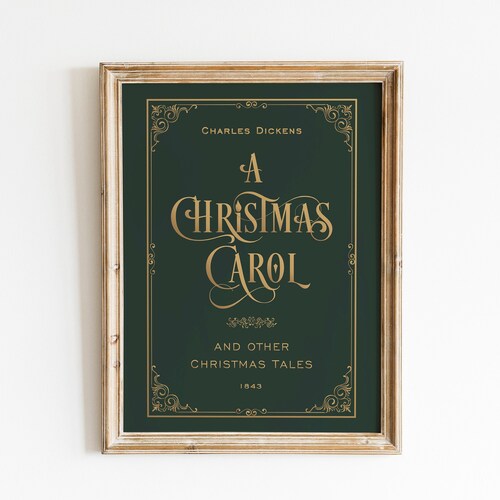 Charles Dickens Christmas Art Print A Christmas Carol - Etsy