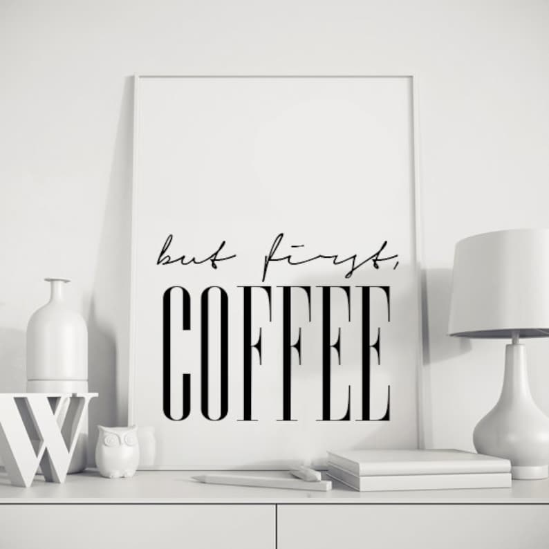 But First Coffee Printprintable Wall Artprintable - Etsy