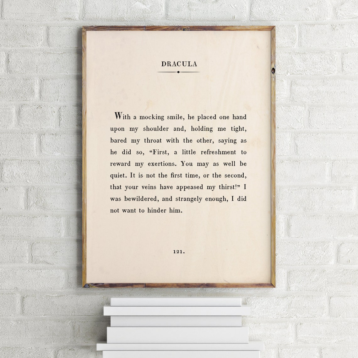Dracula Printable Bram Stoker Quote Book Pagehalloween | Etsy