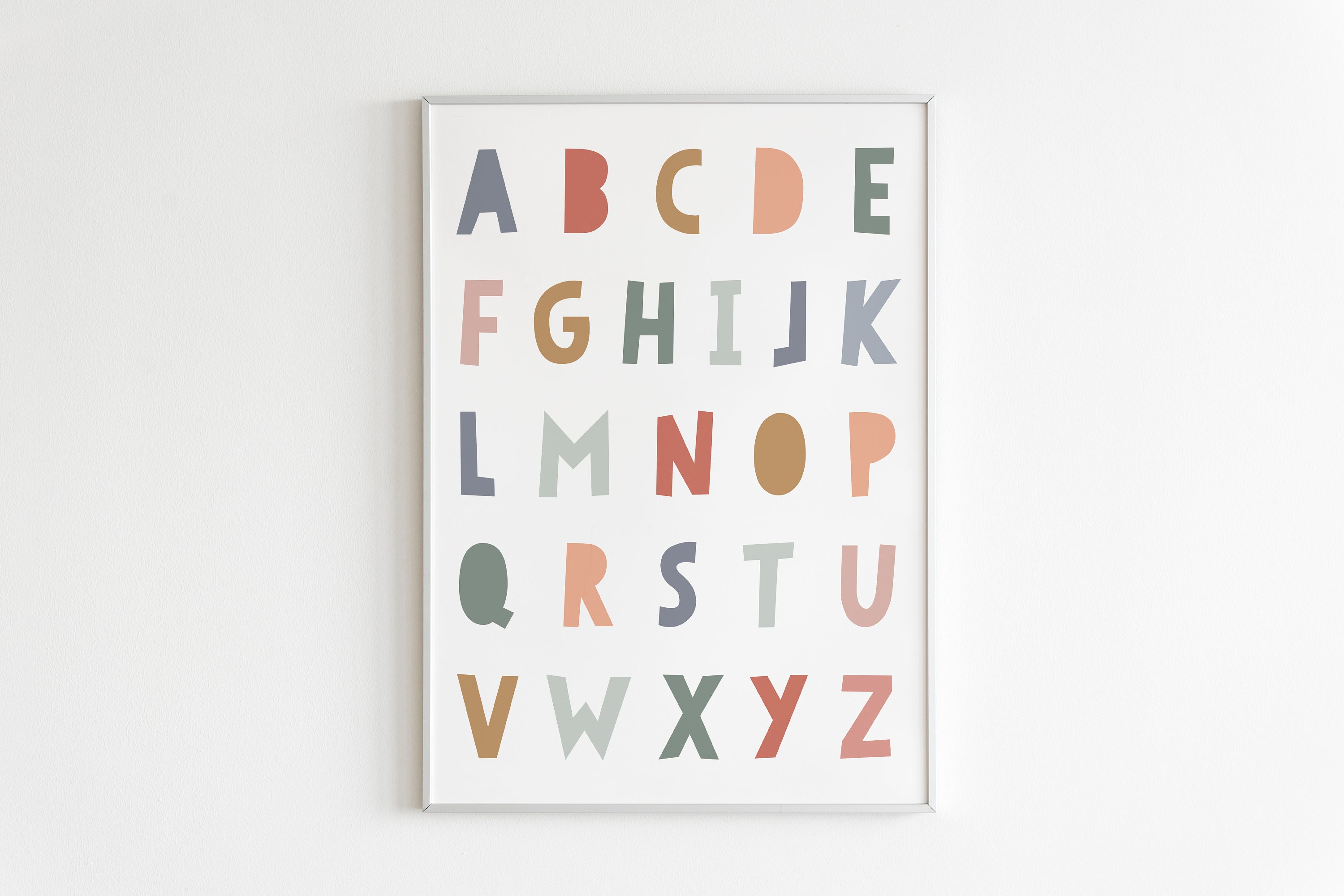 Arte de pared educativo alfabeto para niños imprimibles | Etsy