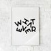 Whatever Wall Art, Whatever Printable Poster, Minimalist Wall Art ...