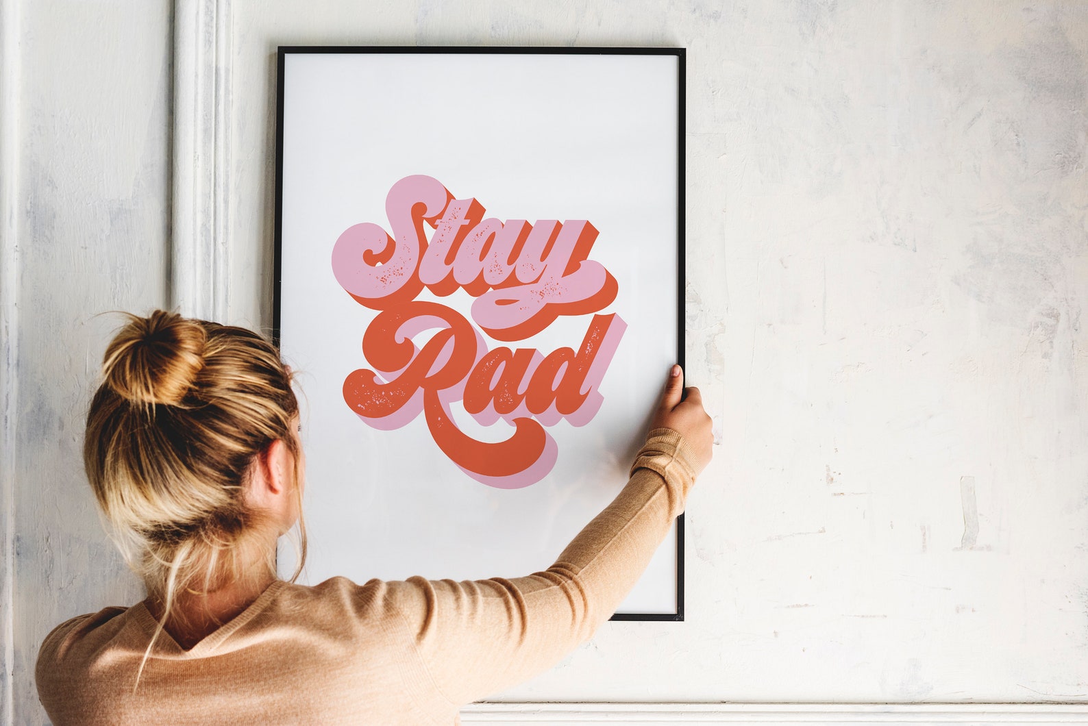 Stay Rad Wall Art, Retro Wall Art,bohemian Print,boho Poster,hippie ...