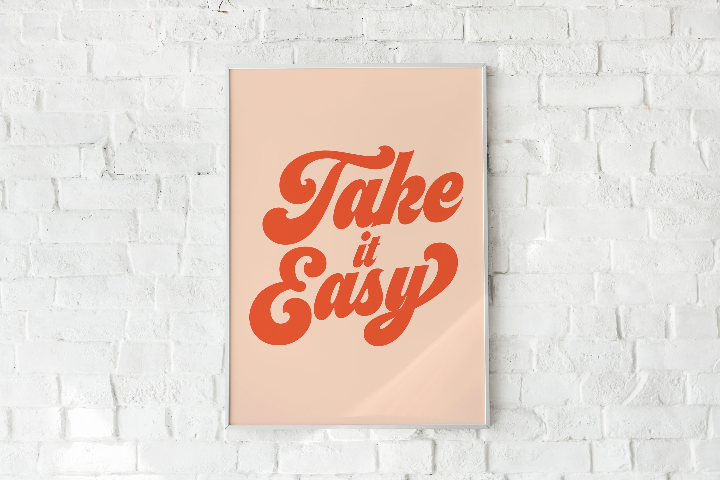 Take It Easy Wall Art, Retro Wall Art,bohemian Print,boho Poster,hippie ...