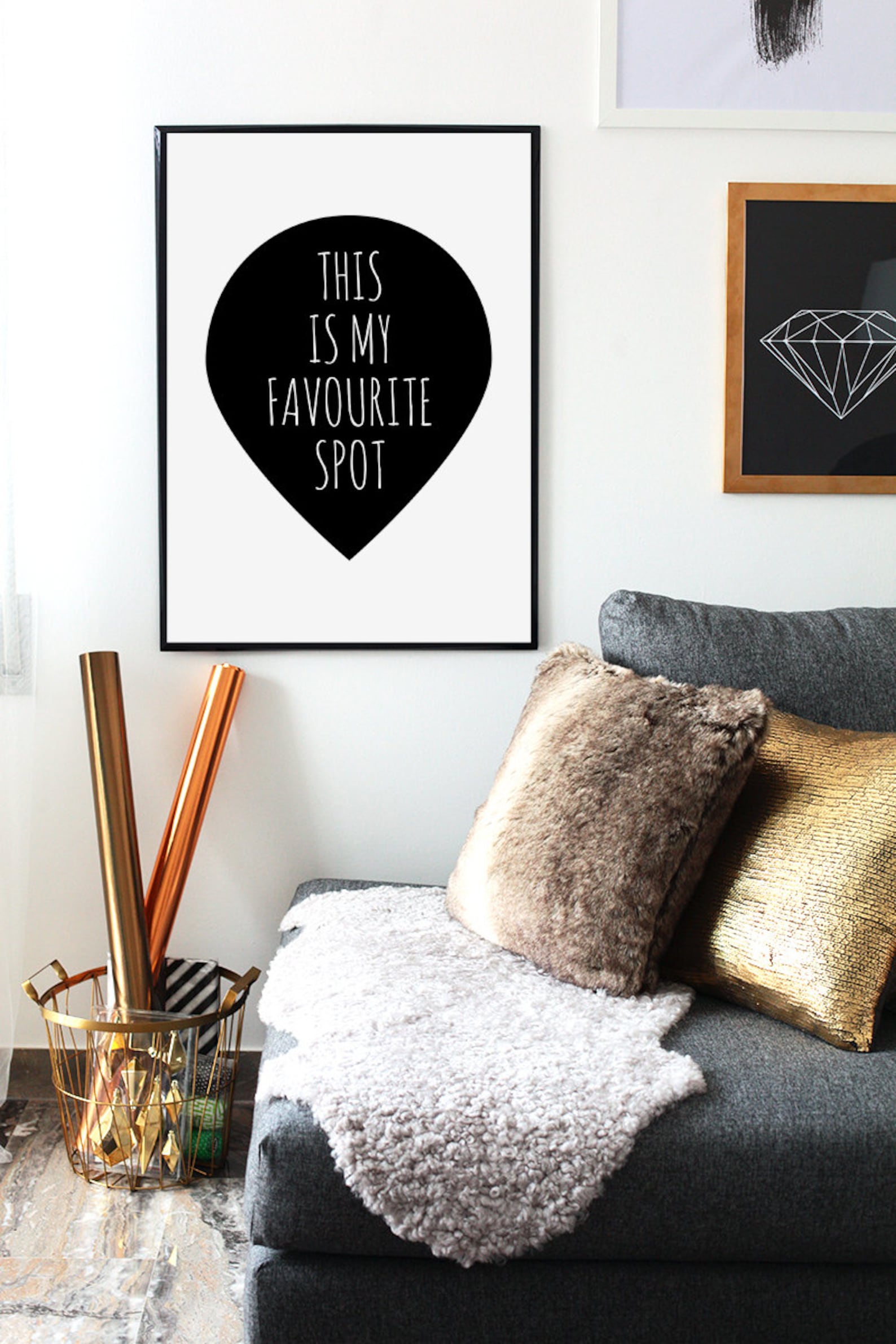 This is My Favorite Spot Print, This is My Favourite Spot Sign ...