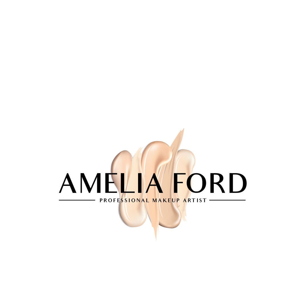 Premade Logo Design,foundation Swatch Logo,makeup Artist Logo,concealer ...