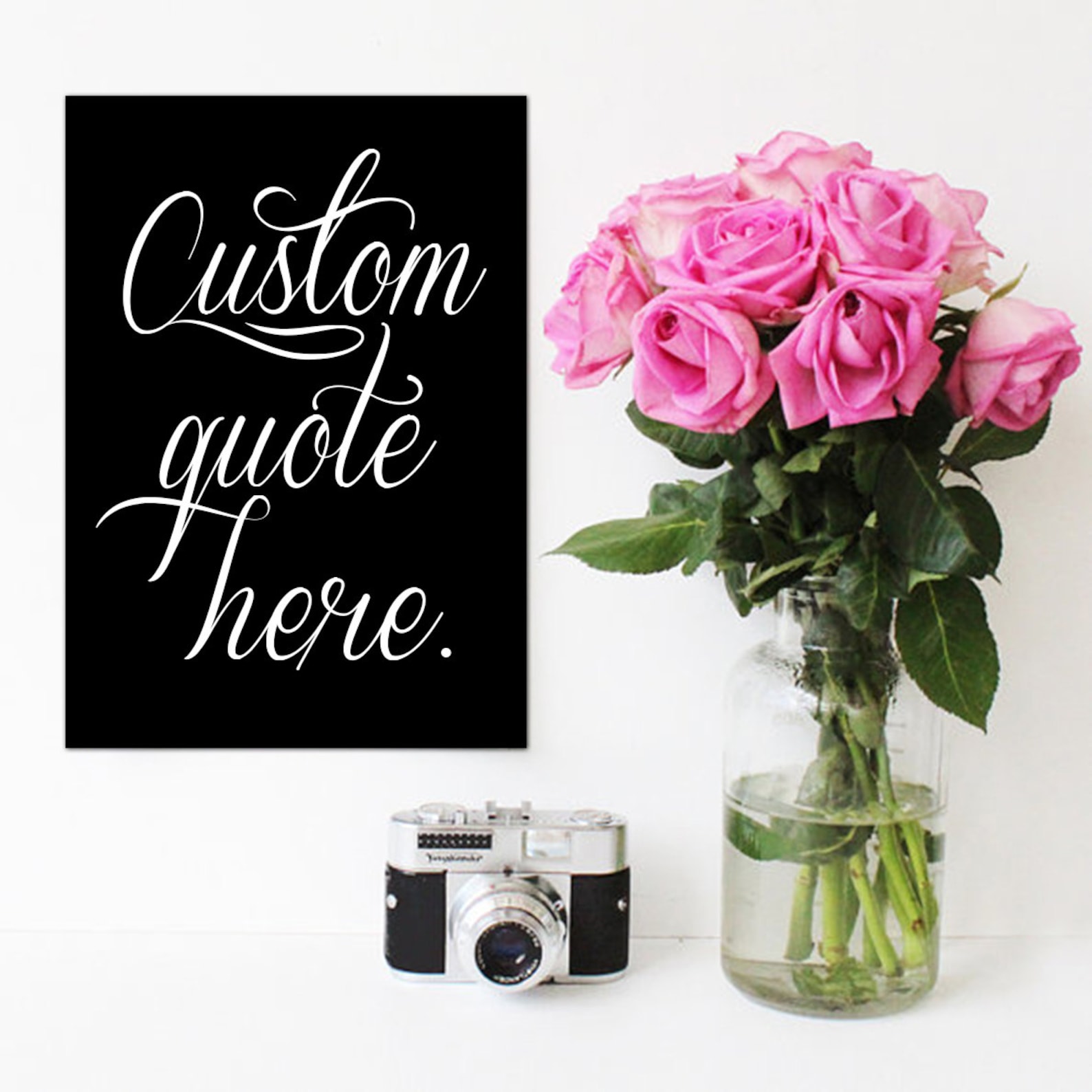 Custom Quote Printable Poster Custom Typography Print - Etsy
