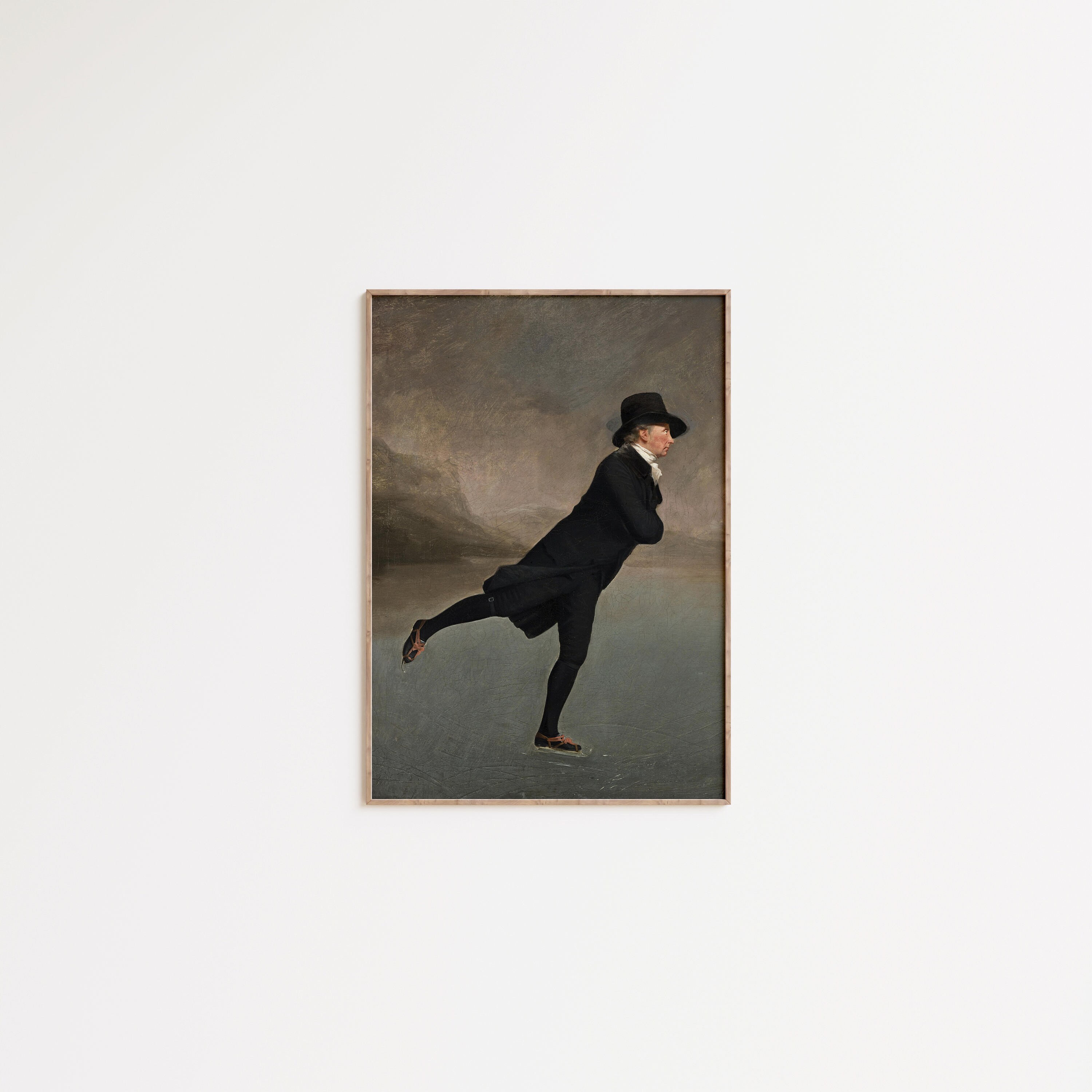 The Skating Minister Printable Painting Ice Skater Print - Etsy