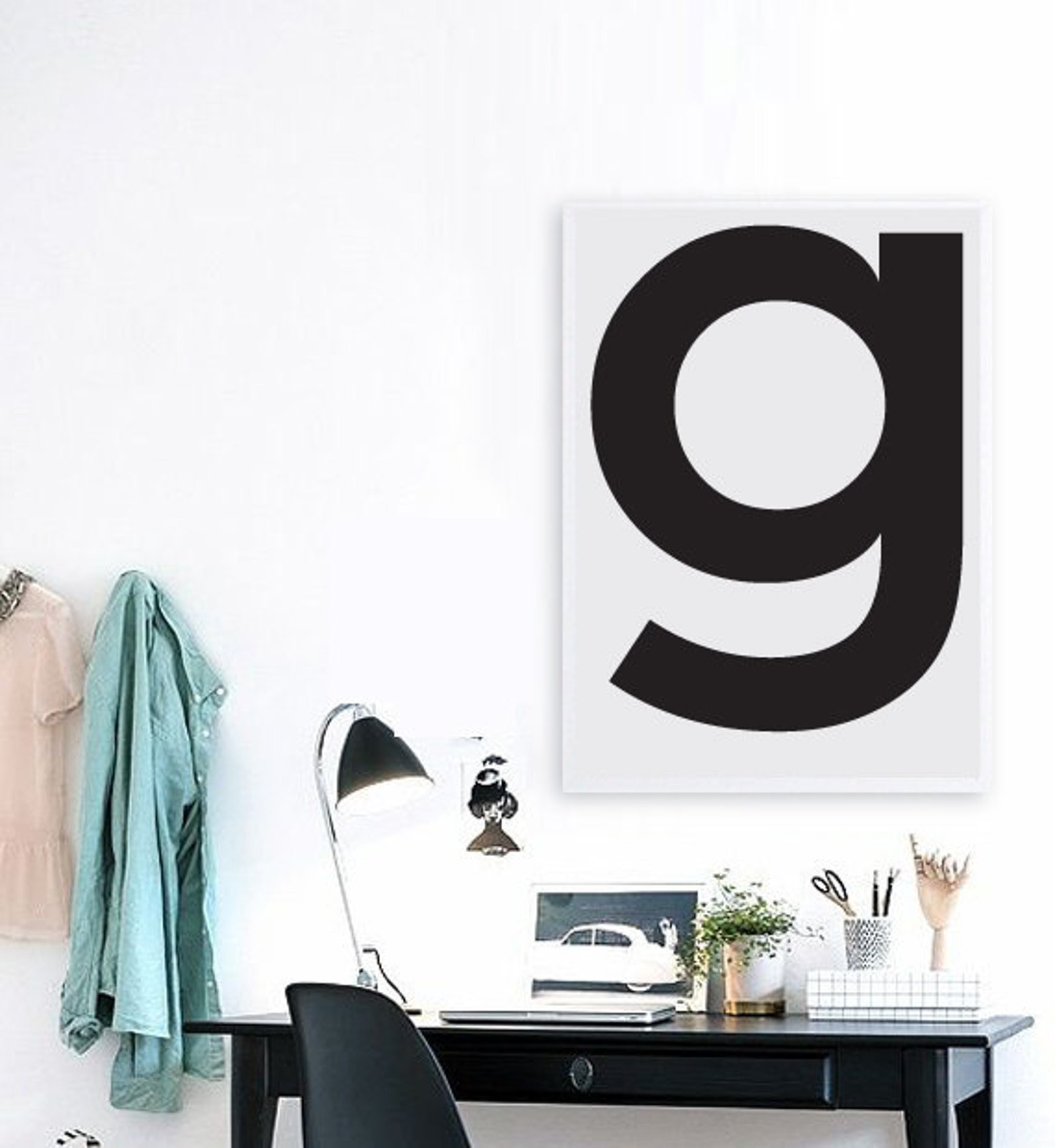 G Letter Printable Wall ArtPrintable LettersScandinavian | Etsy