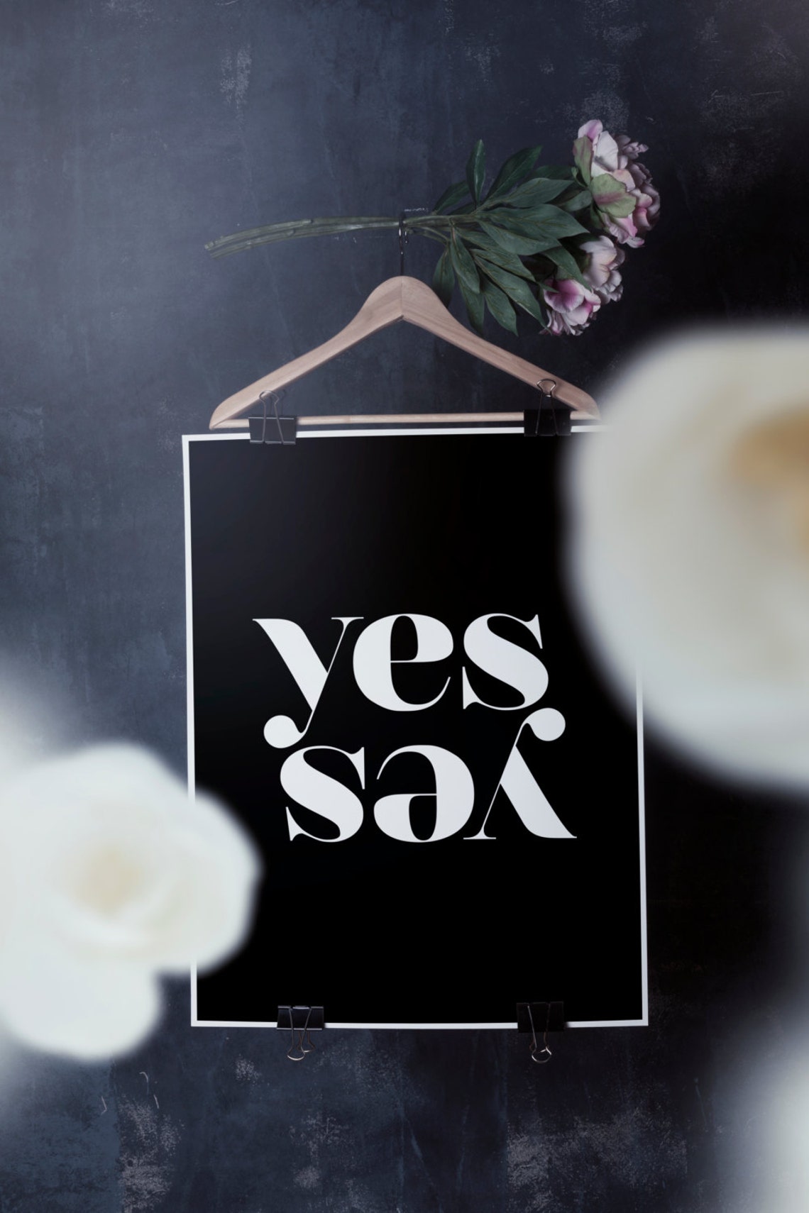 YES YES Printable Wall Artprintable Quoteaffiche - Etsy