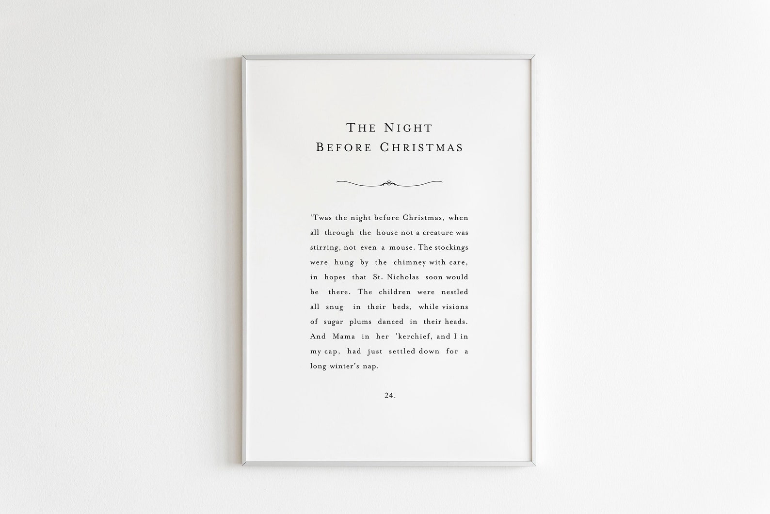 Twas the Night Before Christmas Printable Wall Artchristmas - Etsy