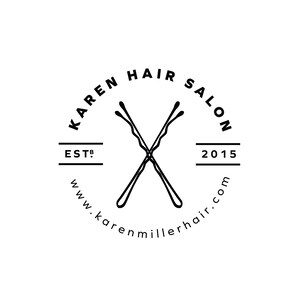 Premade Logo Design,bobby Pin Logo,circle Logo,hair Clip Logo ...