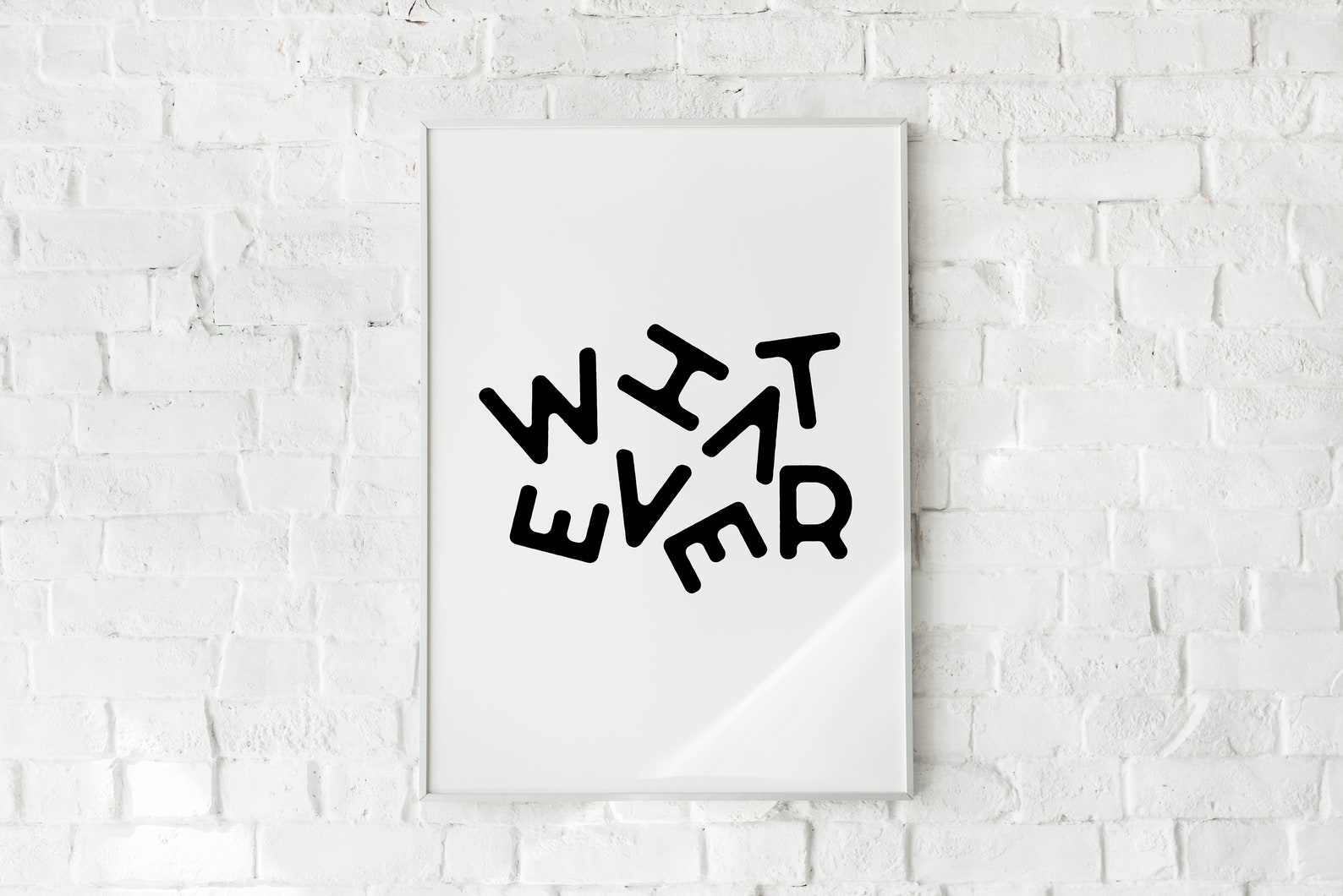 Whatever Wall Art Whatever Printable Poster Minimalist Wall | Etsy