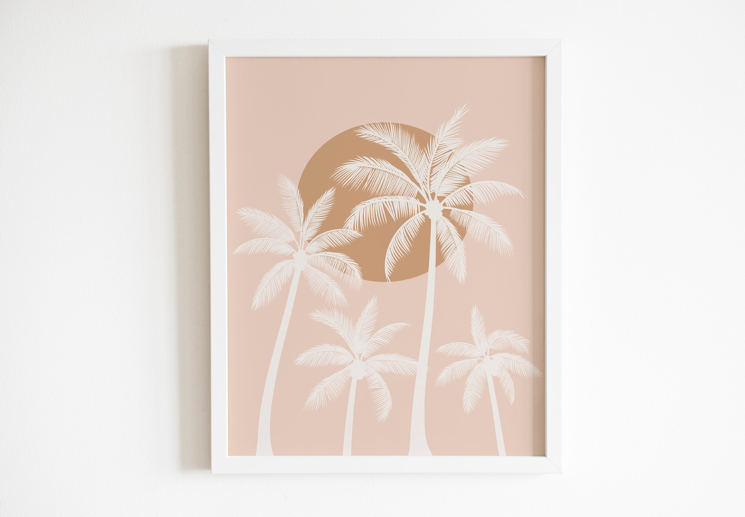 Abstract Palm Trees Print, Palm Tree Wall Art,abstract Wall Art,neutral ...