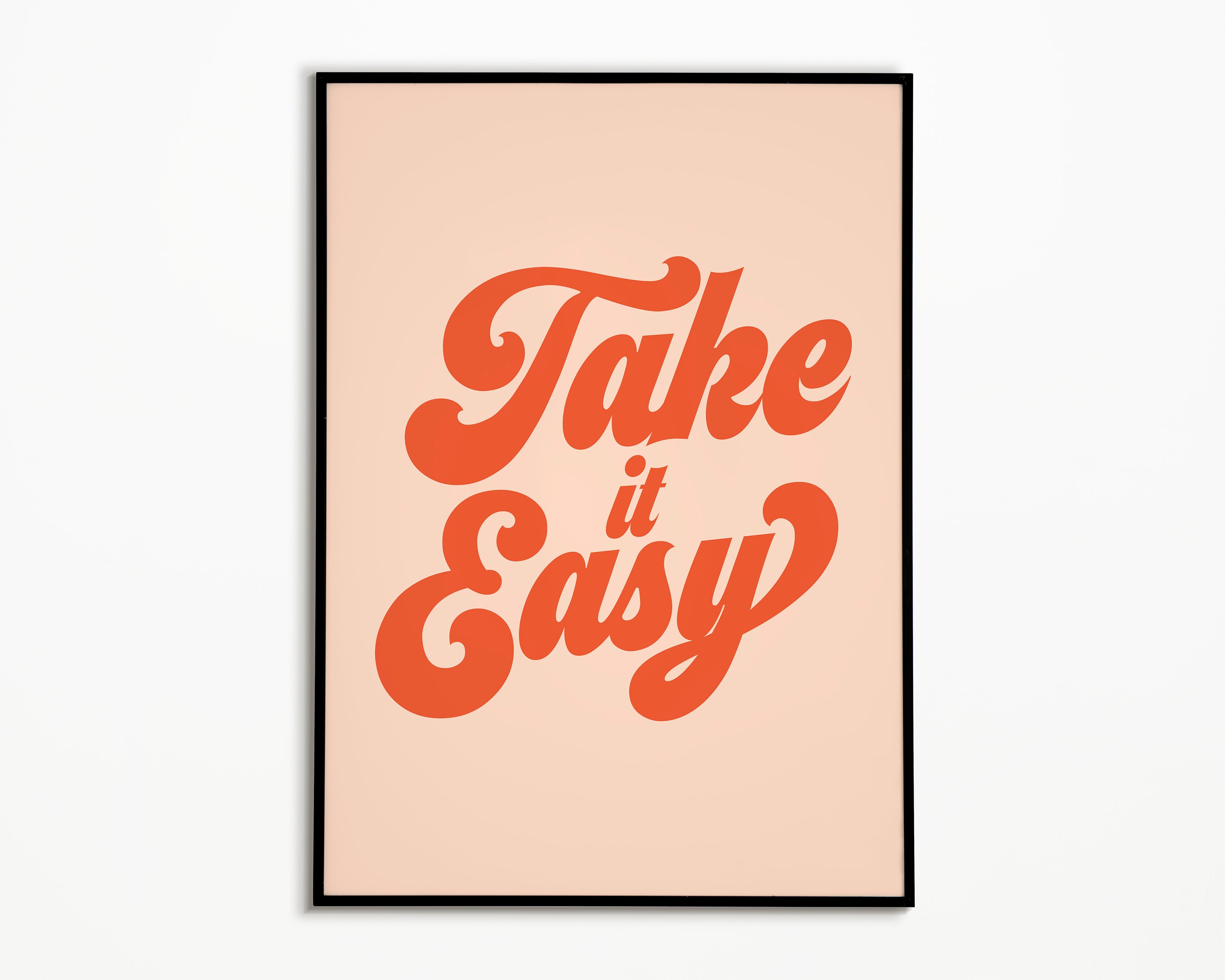Take It Easy Wall Art, Retro Wall Art,bohemian Print,boho Poster,hippie ...