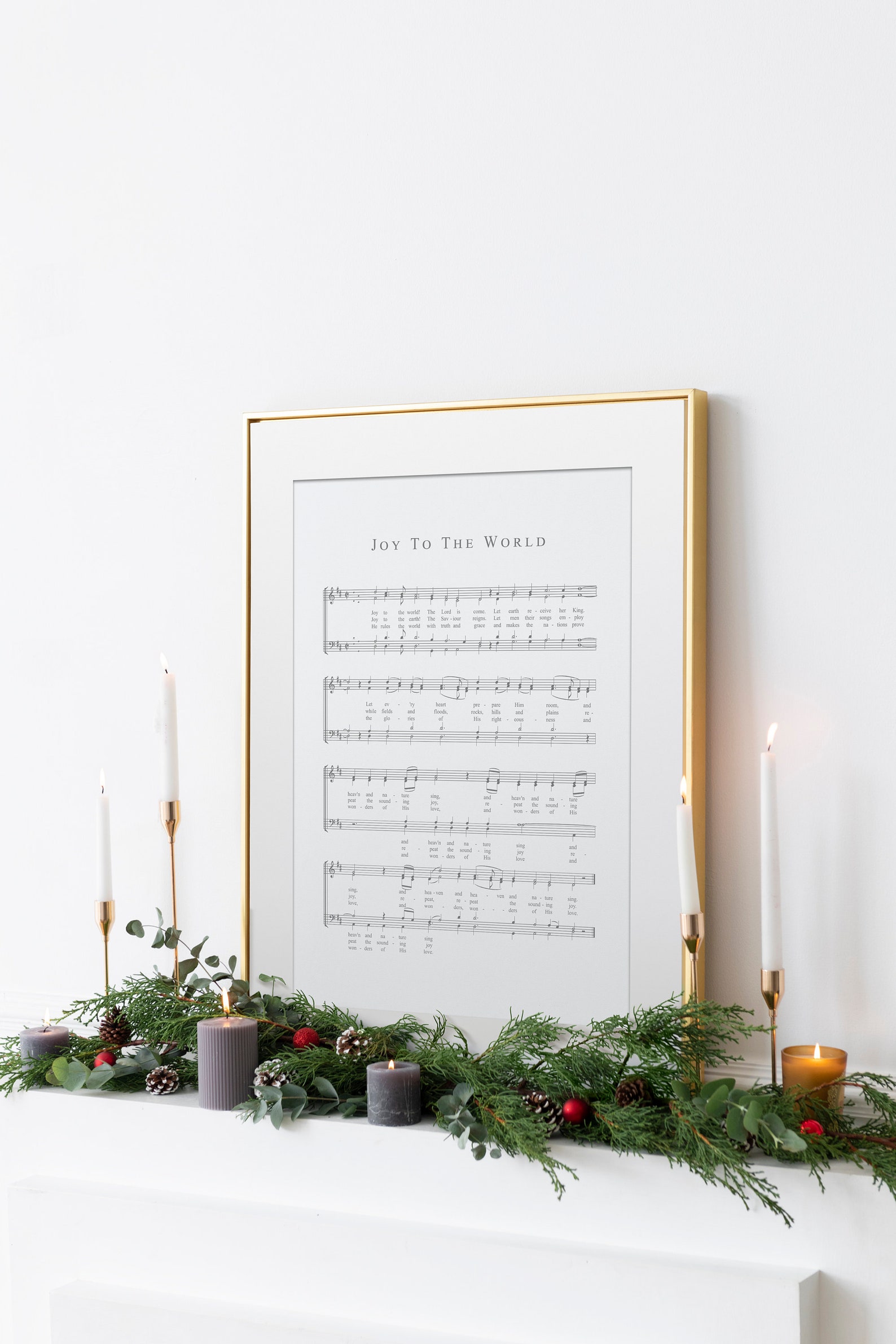 Joy to the World,music Sheet Wall Art,christmas Song Printable Sign ...