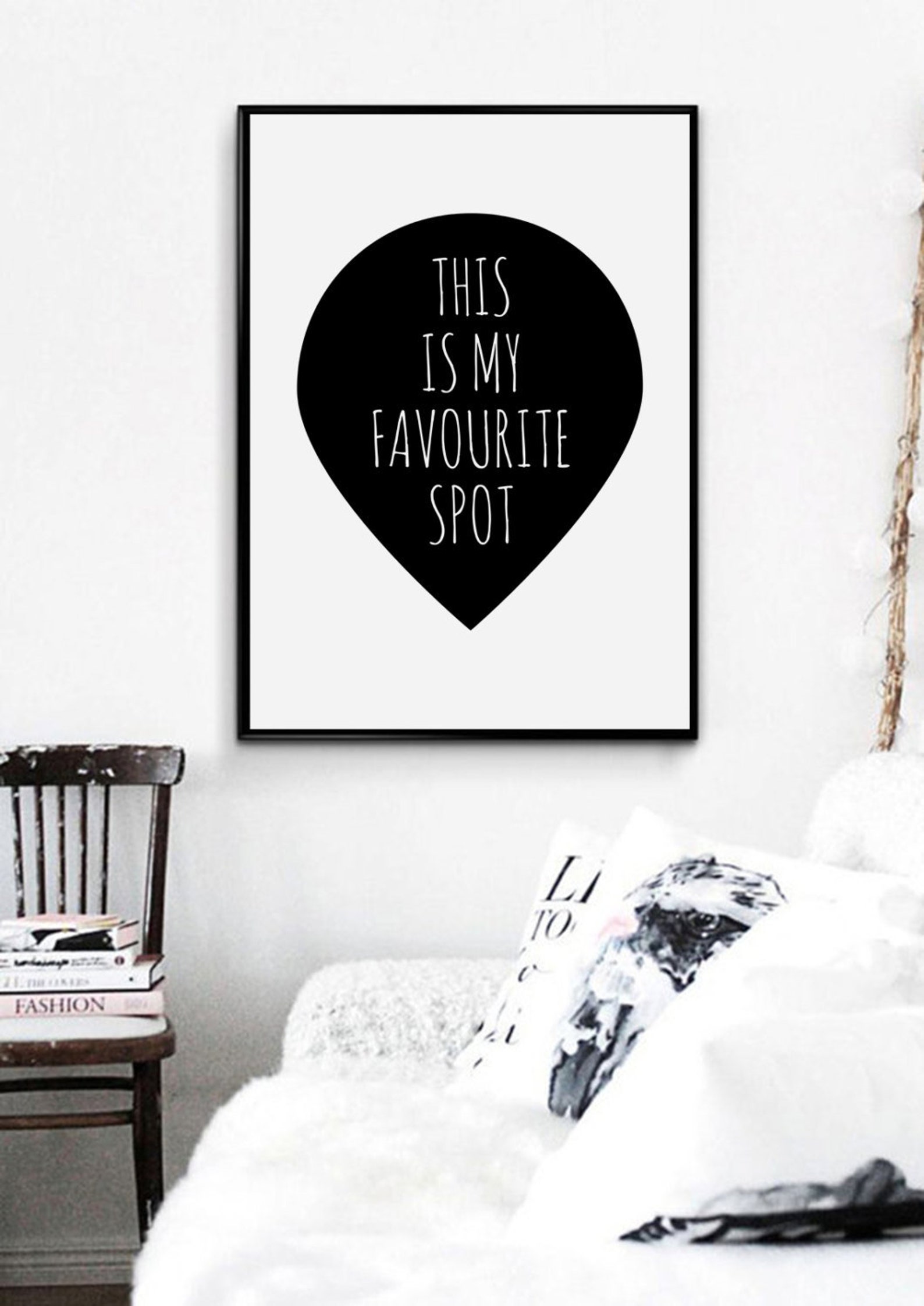 This is My Favorite Spot Print, This is My Favourite Spot Sign ...