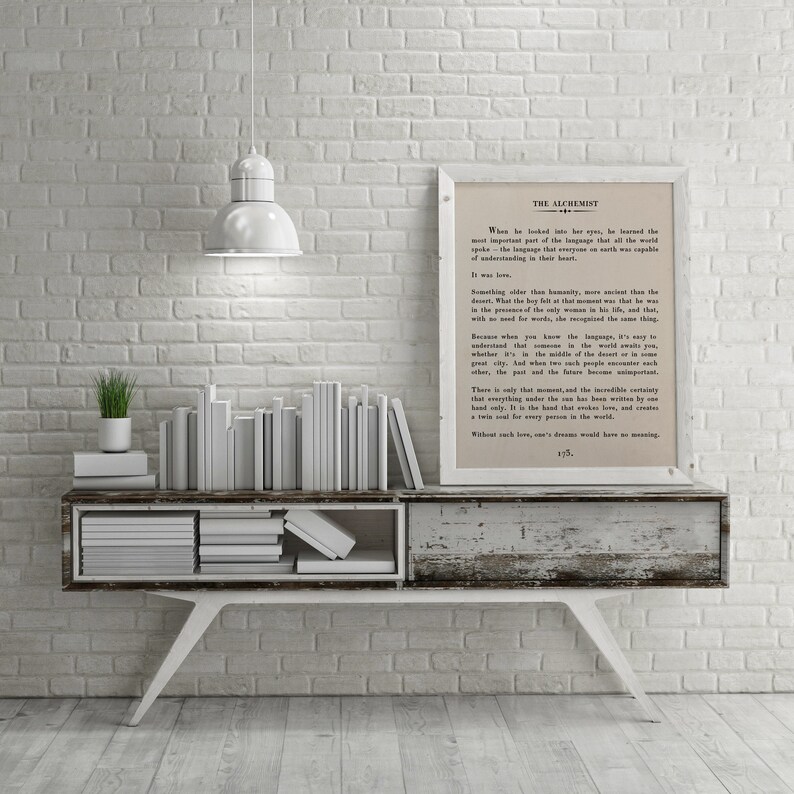 The Alchemist Printable Quote, Book Quote Wall Art, Paulo Coelho Quote ...