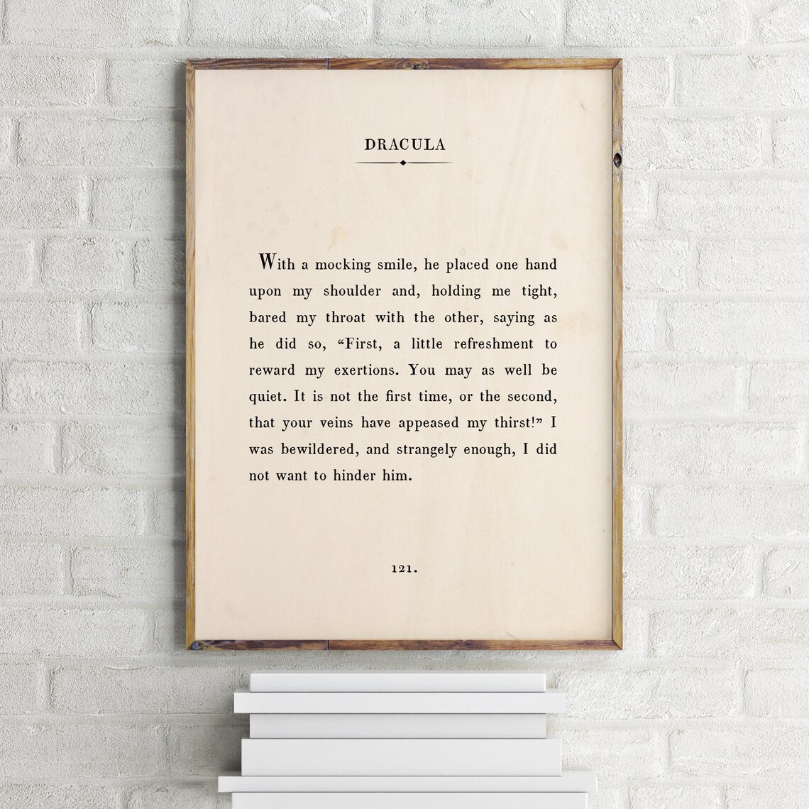 Dracula Printable, Bram Stoker Quote, Book Page,halloween Printable ...