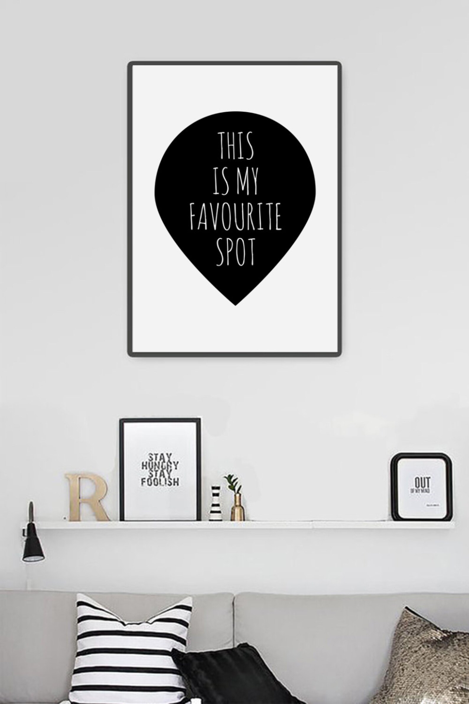 This is My Favorite Spot Print, This is My Favourite Spot Sign ...