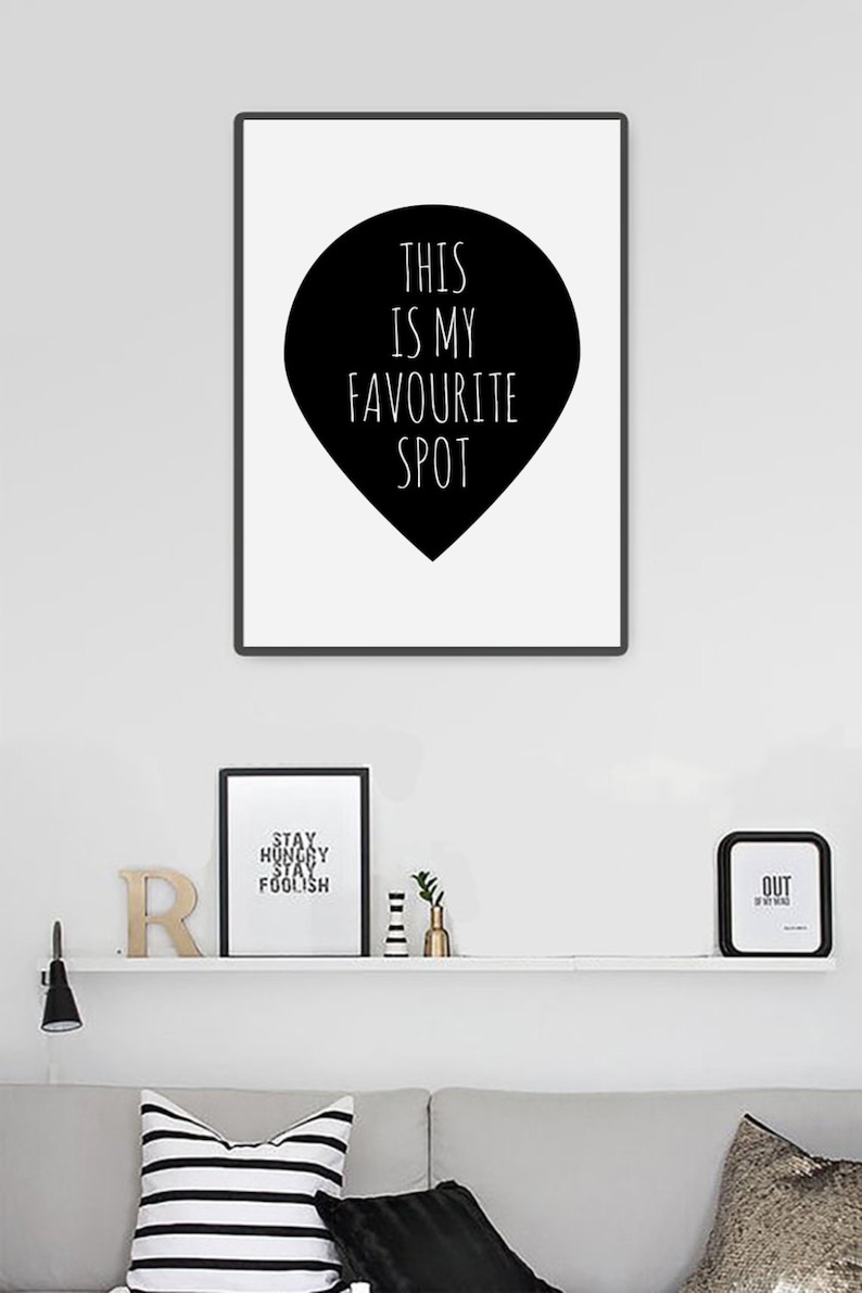 This is My Favorite Spot Print, This is My Favourite Spot Sign ...