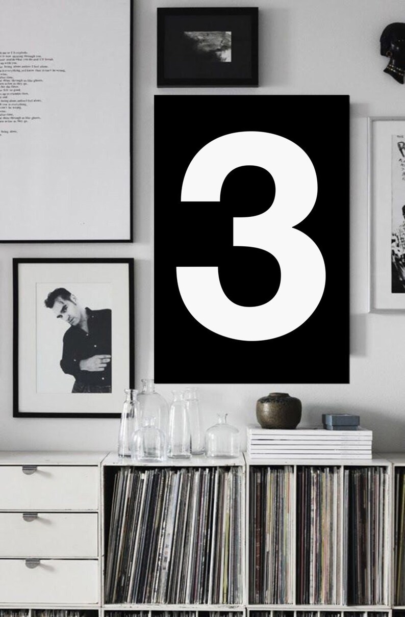 Number 3 Printablebirthday Printprintable Wall - Etsy