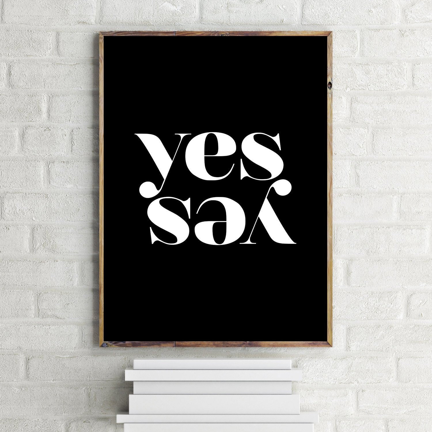 YES YES Printable Wall Artprintable Quoteaffiche - Etsy